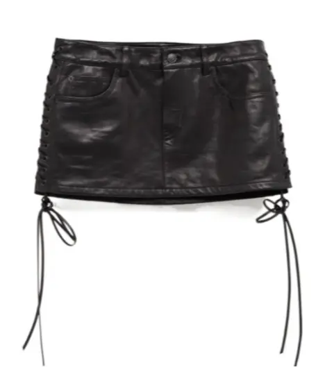 Balenciaga Lace-up Mini Skirt
