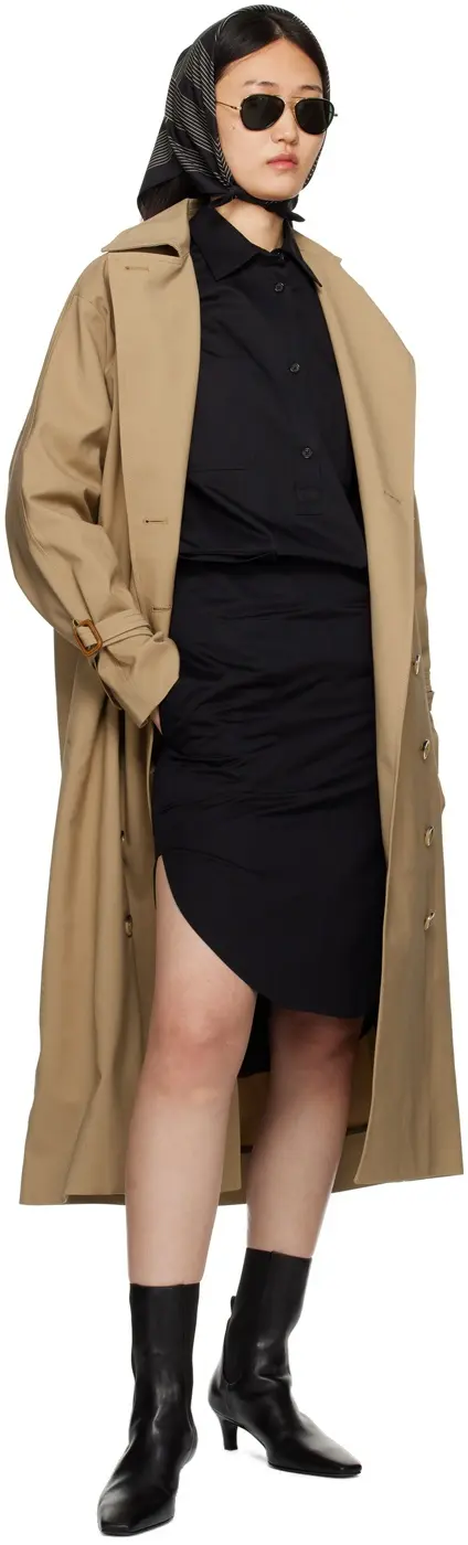 TOTEME Curved Hem Knee Length Skirt
