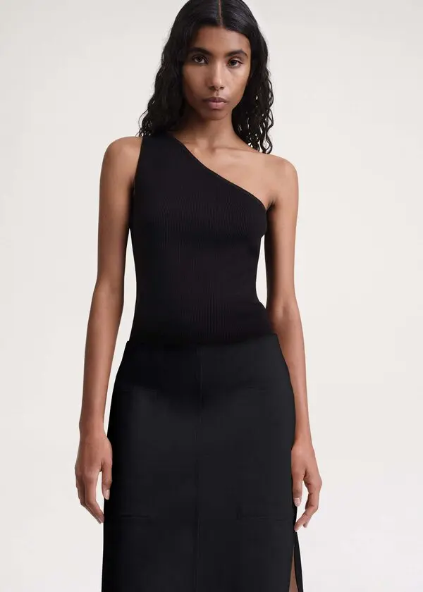 TOTEME Curved Hem Knee Length Skirt