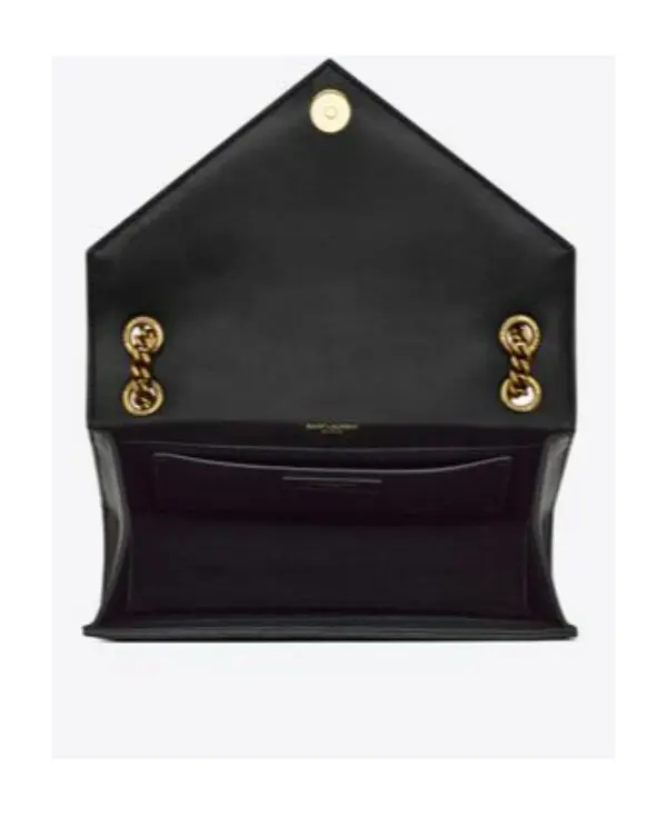 Saint Laurent Envelope Medium Shoulder Bag - Black