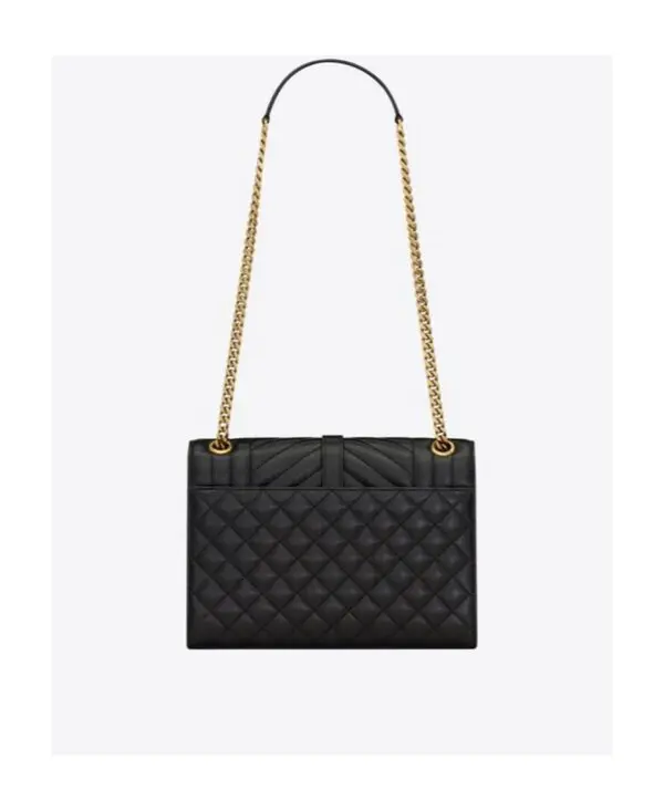 Saint Laurent Envelope Medium Shoulder Bag - Black