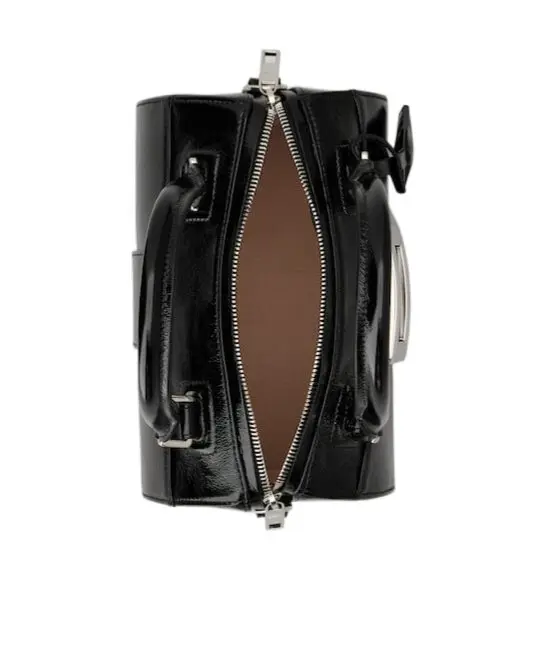 ROGER VIVIER Belle Vivier Mini Bowling Bag - Black