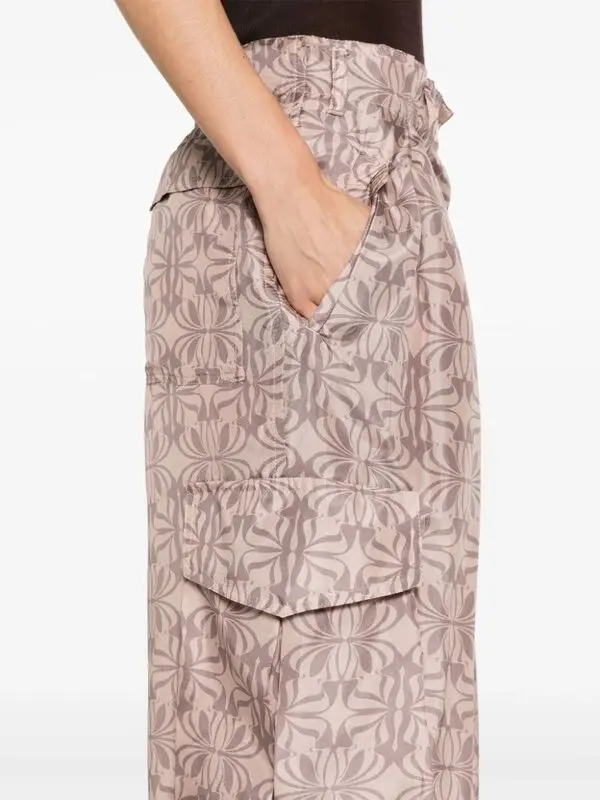 Dries Van Noten Printed Belt-loop Casual Pants