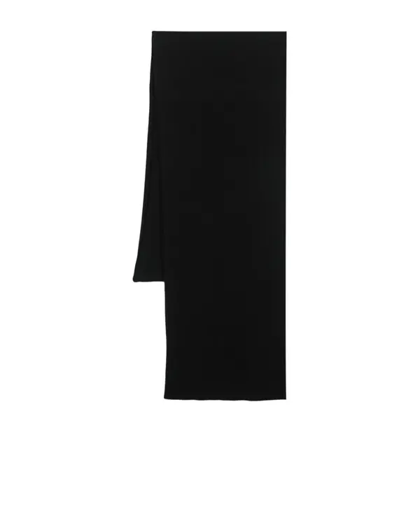DRUMOHR Ribbed-knit Cashmere Scarf - Black