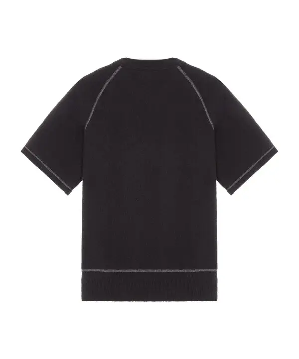 Stone Island Logo-embroidered Short-sleeve Jumper