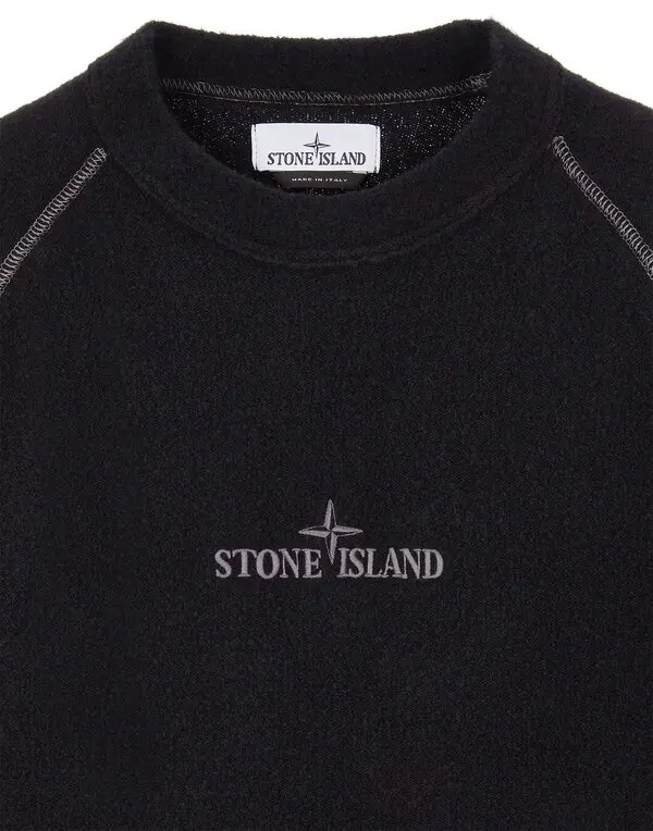 Stone Island Logo-embroidered Short-sleeve Jumper