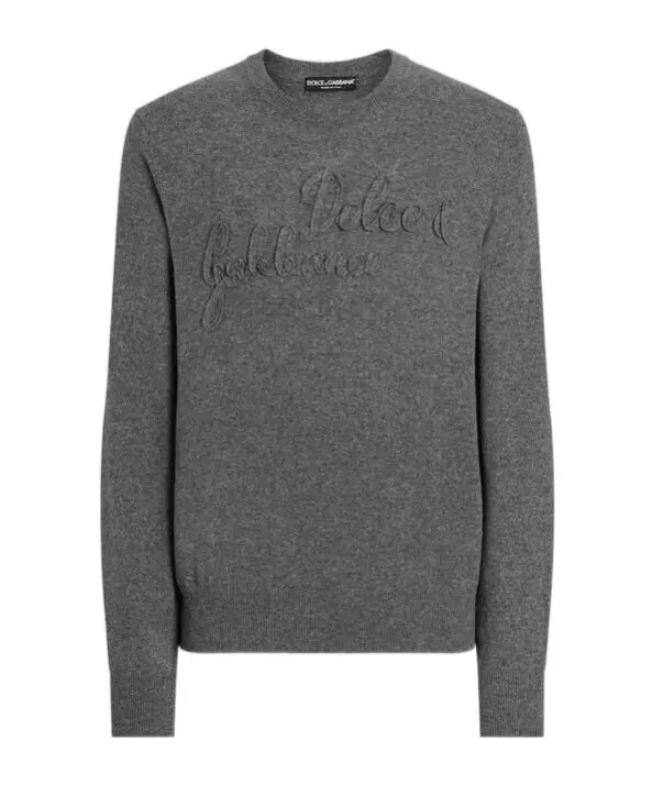 Dolce & Gabbana Logo Detail Crew Neck Sweater