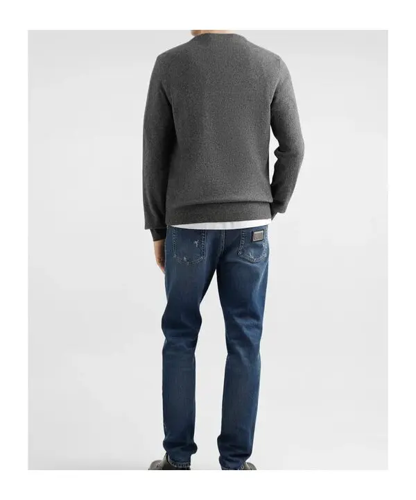 Dolce & Gabbana Logo Detail Crew Neck Sweater