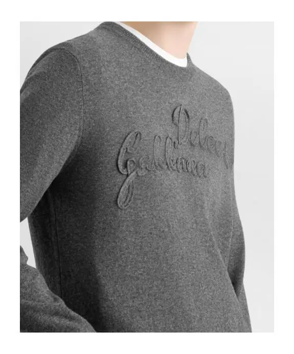 Dolce & Gabbana Logo Detail Crew Neck Sweater