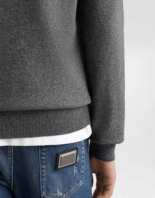Dolce & Gabbana Logo Detail Crew Neck Sweater