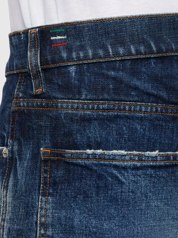 DIESEL® Distressed Straight-leg Jeans - Blue
