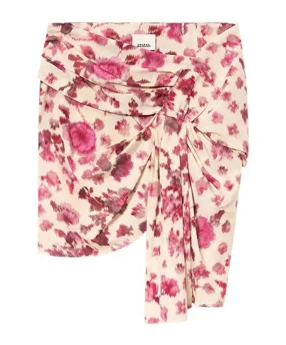 Isabel Marant Étoile Ovia Drape Detailed Mini Skirt - Pink