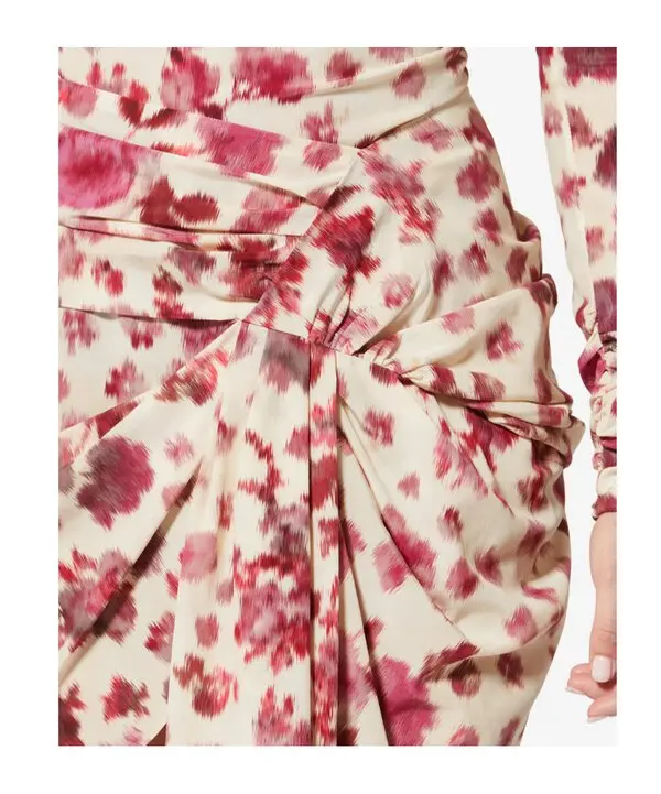 Isabel Marant Étoile Ovia Drape Detailed Mini Skirt - Pink