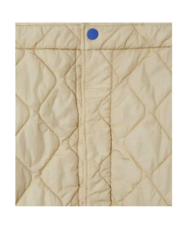 Burberry Quilted Mini Skirt With Equestrian Knight Embroidery - Nude