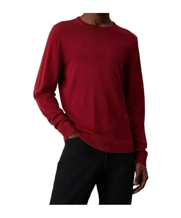 Calvin Klein Merino Wool Crew Neck Sweater - Black
