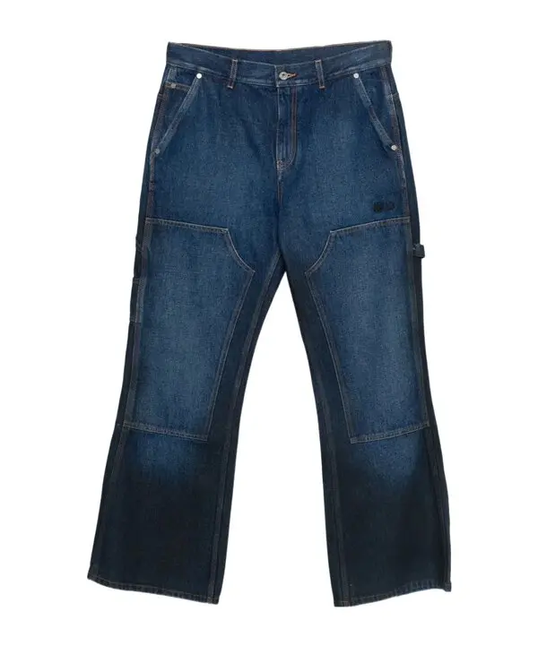 Off-White Logo Patch Flared Jeans