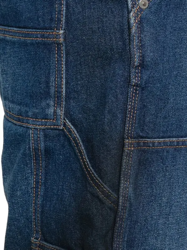 Off-White Logo Patch Flared Jeans