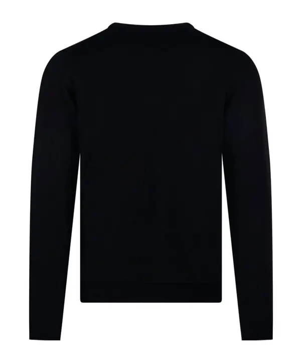 ROBERTO COLLINA Virgin Wool Round Neck Sweater - Black