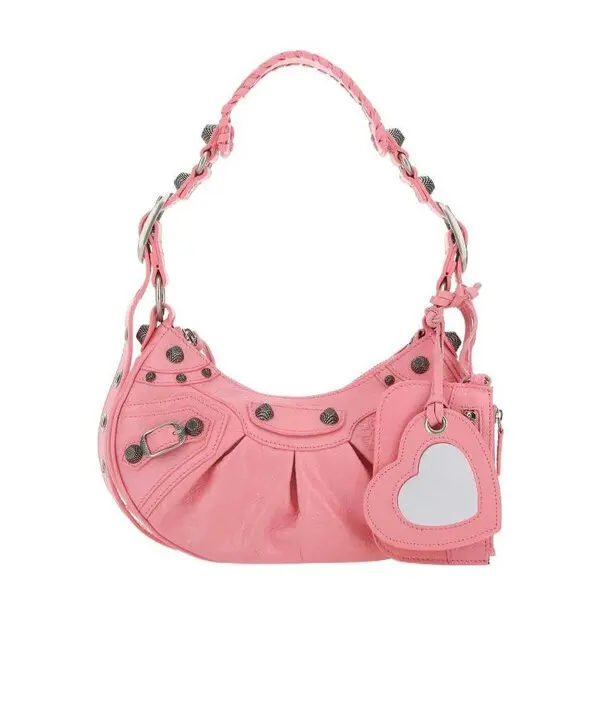 Balenciaga Le Cagole Zipped Xs Shoulder Bag - Light Pink