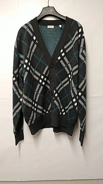 Burberry Checked V-neck Buttoned Cardigan