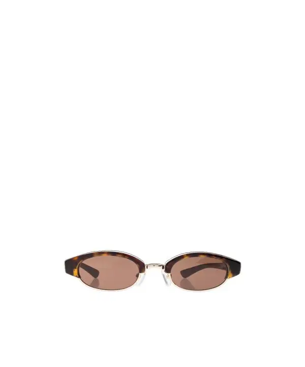 Alexander McQueen Oval Frame Sunglasses