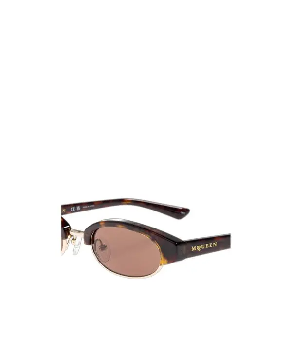 Alexander McQueen Oval Frame Sunglasses