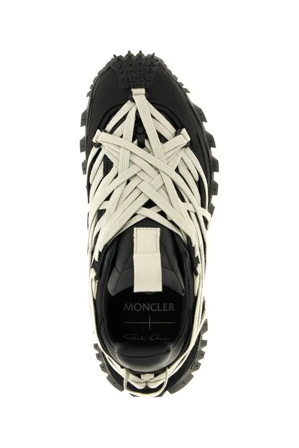 Moncler Trailgrip Megalace Lace-up Sneakers - Black