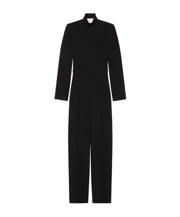 Givenchy Long-sleeve Backless Jumpsuit - Black