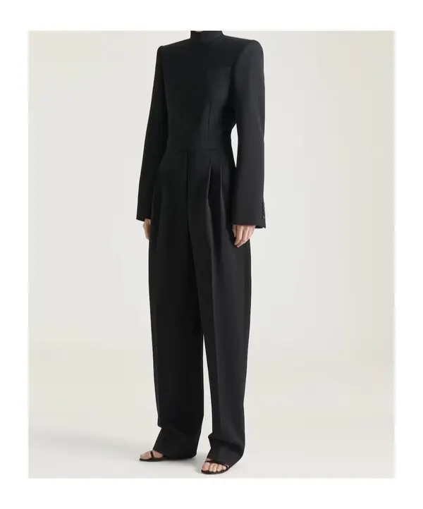 Givenchy Long-sleeve Backless Jumpsuit