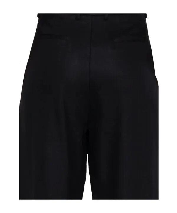 PT TORINO Pleated Wide-leg Trousers - Black
