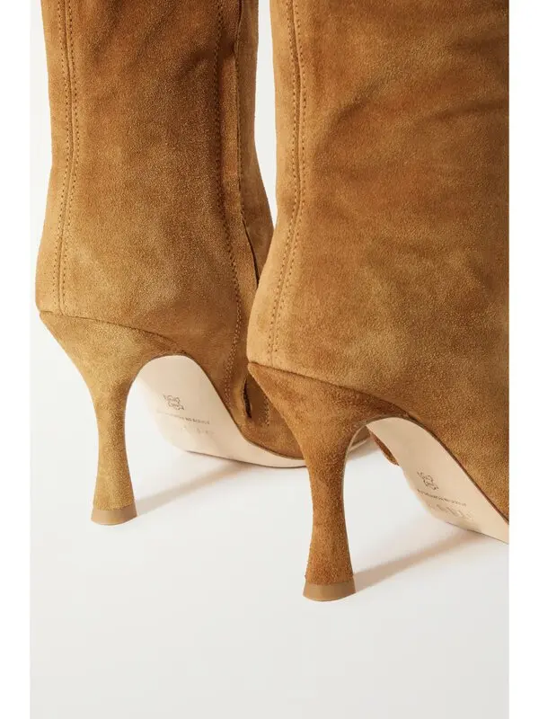 Staud Over The Knee Boots With Trumpet Heels