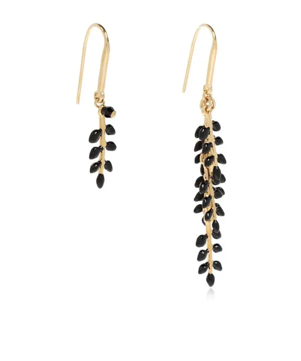 Isabel Marant Étoile Leaf Drop Earrings - Black