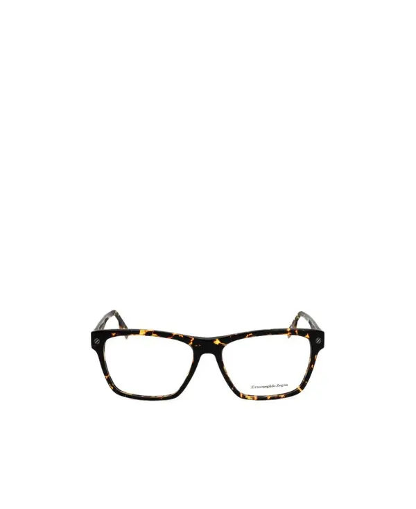Zegna Square Full-rim Eyeglasses - Black