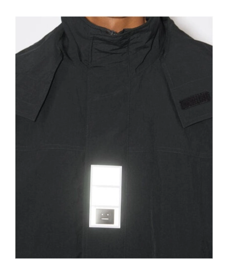 Acne Studios Hooded Jacket With Reflective Face Patch