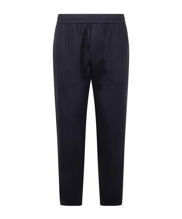 Emporio Armani Elasticated-waist Wool Trousers