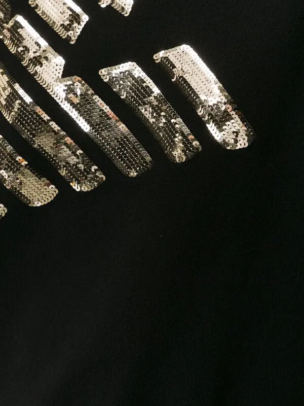 Emporio Armani Sequined Logo Sweater