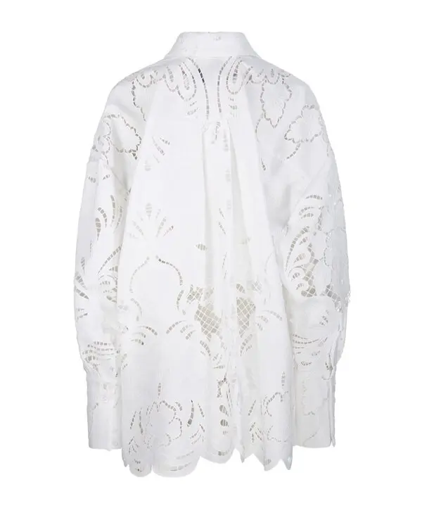 Giuseppe Di Morabito Broderie Anglaise Oversized Shirt