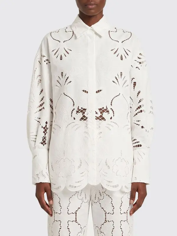 Giuseppe Di Morabito Broderie Anglaise Oversized Shirt