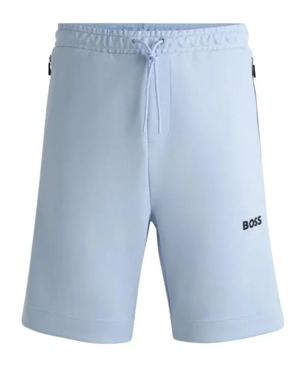 Hugo Boss Logo Embroidered Drawstring Shorts