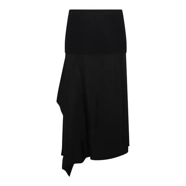 JIL SANDER Asymmetrical Midi Skirt