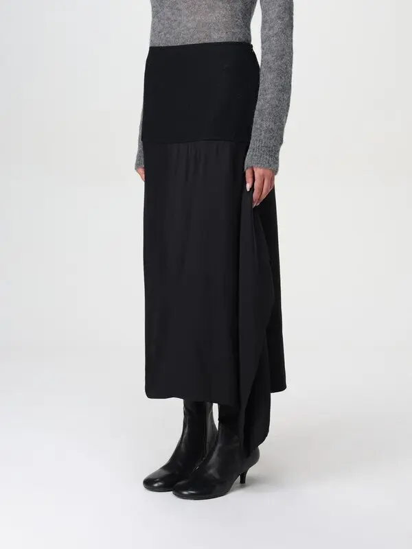 JIL SANDER Asymmetrical Midi Skirt