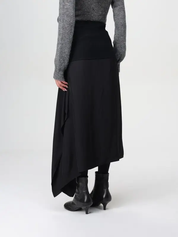 JIL SANDER Asymmetrical Midi Skirt