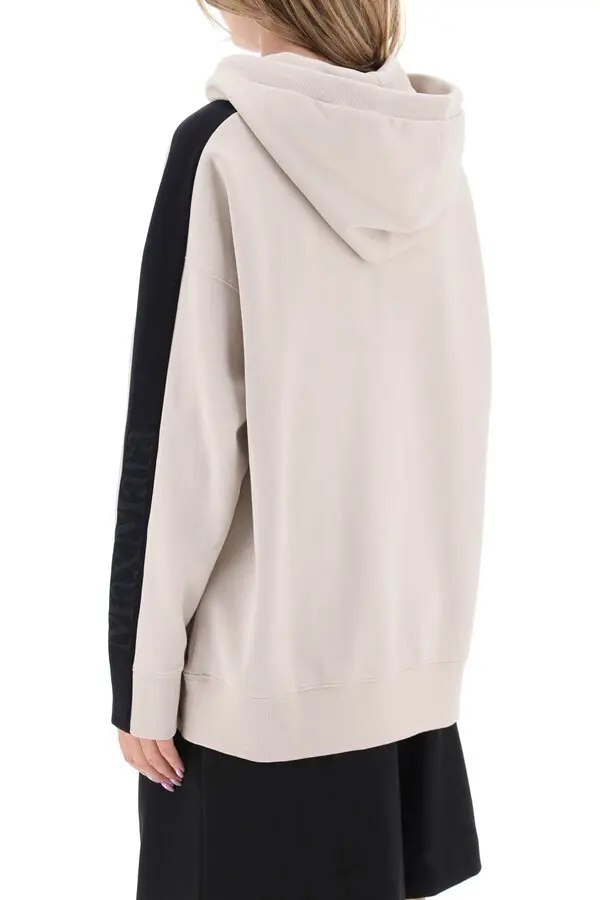 Max Mara Long Sleeve Zip Up Hoodie With Side Detail
