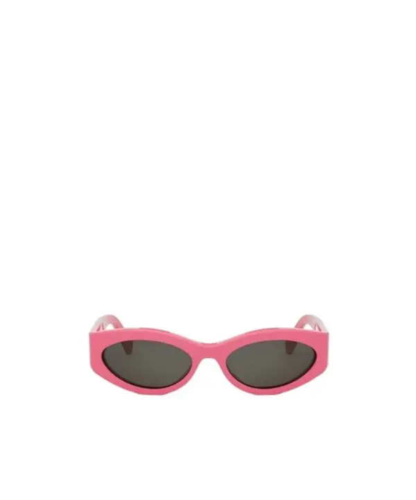 Celine Oval Frame Sunglasses With Logo Detail - Pink