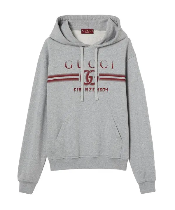 Gucci Jersey Hooded Sweatshirt With Logo