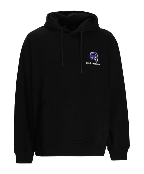 Karl Lagerfeld Hooded Sweatshirt With Graphic Print