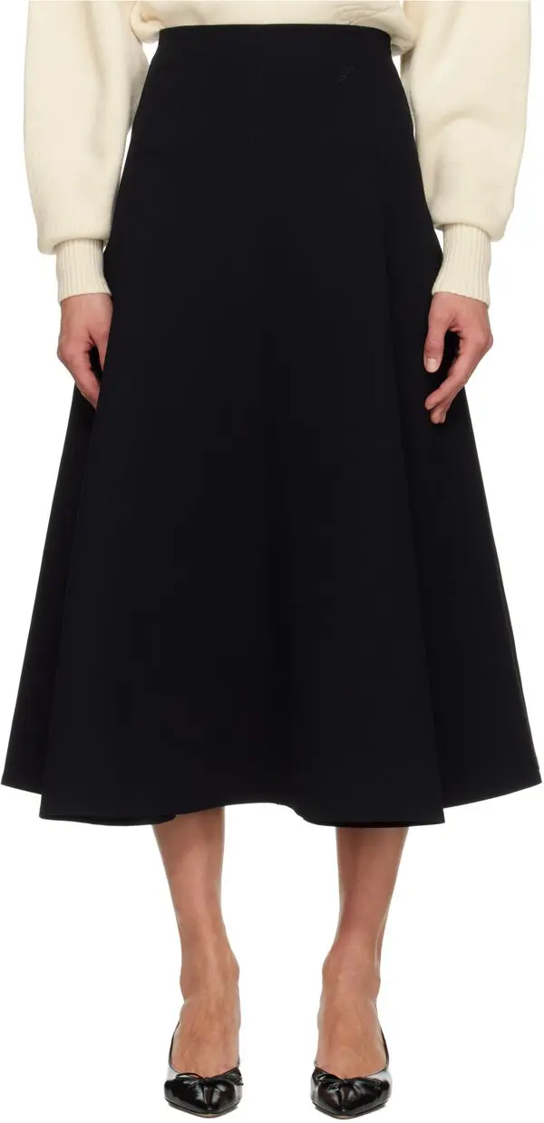 Jacquemus High Waisted Flared Maxi Skirt