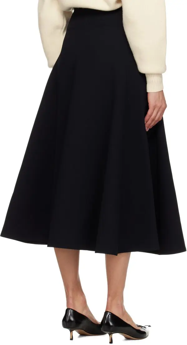 Jacquemus High Waisted Flared Maxi Skirt