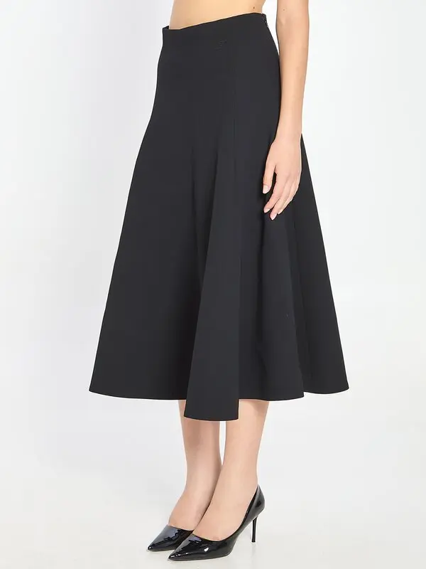 Jacquemus High Waisted Flared Maxi Skirt