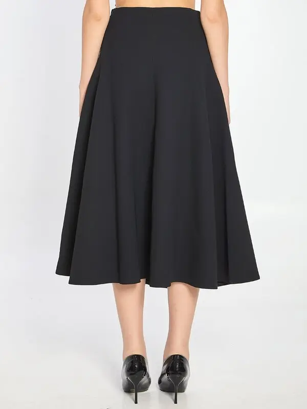 Jacquemus High Waisted Flared Maxi Skirt